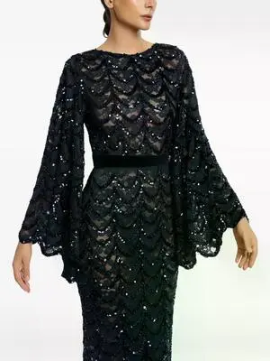 Miau By Clara Rotescu Sequined Evening Dresses