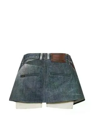 Andersson Bell Printed Wrap Mini Skirt
