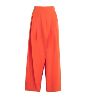 Issey Miyake Looped Wrap Trousers - Red