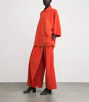Issey Miyake Looped Wrap Trousers - Red