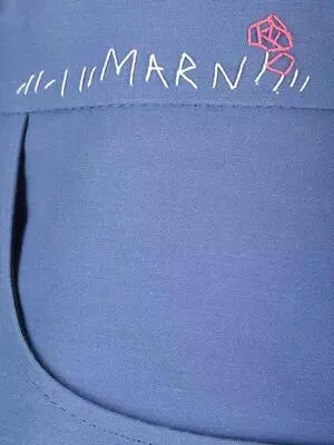 Marni Logo-embroidered Trousers