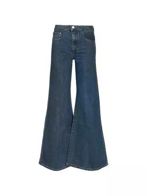 E.L.V. DENIM Odette Flared Jeans - Blue