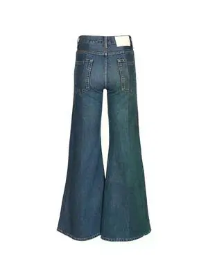 E.L.V. DENIM Odette Flared Jeans - Blue