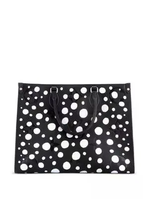 LOUIS VUITTON Onthego Yayoi Kusama Infinity Dots Monogram Empreinte Giant Mm Tote Bag - Black