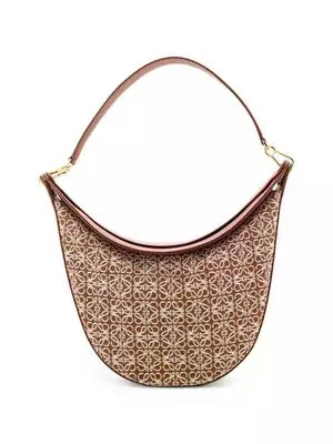 Loewe Luna Anagram Jacquard Hobo Bag - Brown