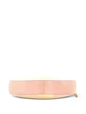 Burberry Chess Printed Canvas And Leather Small Shoulder Bag - Pink