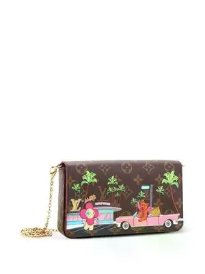 LOUIS VUITTON Felicie Pochette Limited Edition Vivienne Xmas Monogram Canvas
