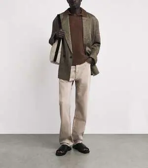 Auralee Cotton-silk Mesh Polo Shirt