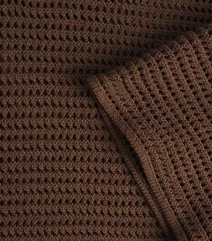 Auralee Cotton-silk Mesh Polo Shirt