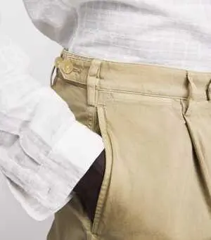 Auralee Cotton Garment-dyed Chinos - Beige