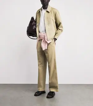 Auralee Cotton Garment-dyed Jacket - Beige