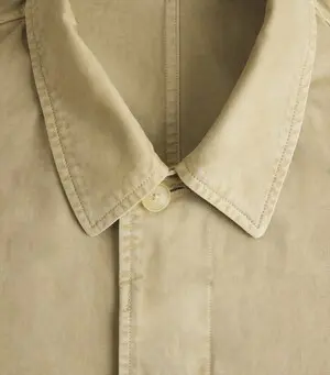 Auralee Cotton Garment-dyed Jacket - Beige
