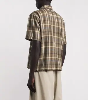 Auralee Wool Check Shirt - Brown