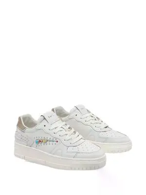 D.a.t.e. Torneo Stud-embellished Sneakers - White