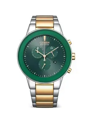 Citizens Of Humanity Eco-drive 43mm Chronograph Watch - Green
