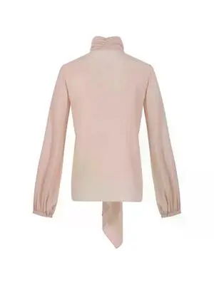 PHAEONIA Pussy-bow-collar Blouse
