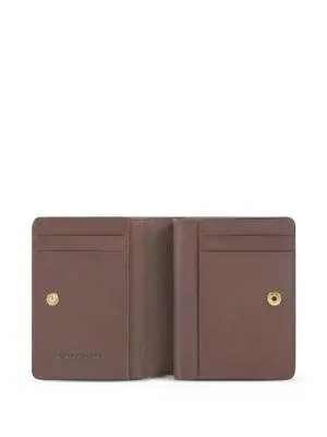 PIQUADRO Logo-plaque Bi-fold Leather Wallet - Orange