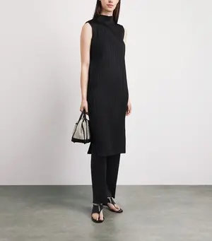 Issey Miyake Solid Midi Tunic Dress