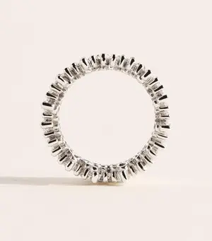 SUZANNE KALAN Gold And Diamond Eternity Ring - White