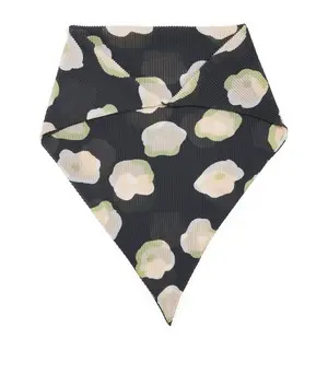 Issey Miyake Floral Verve Pleats Stole - Black