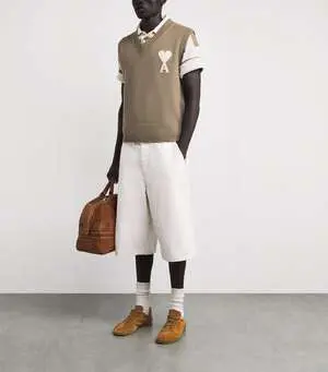 Ami Wool-cotton De Coeur Sweater Vest