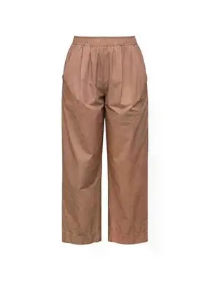 APIECE APART Elasticated Pleated Cropped Trousers