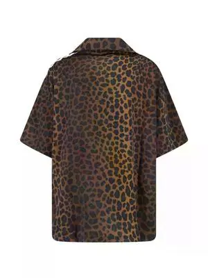 Adidas Leopard-print Short-sleeve Shirt