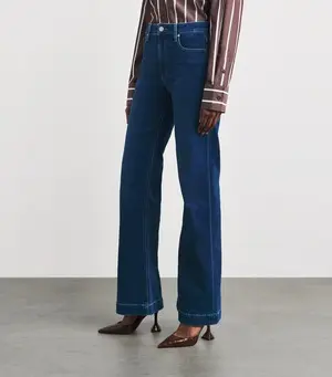 Paige Leenah Wide-leg Jeans - Blue