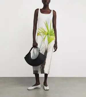 Issey Miyake Urban Jungle Pleats Midi Dress