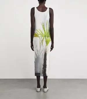 Issey Miyake Urban Jungle Pleats Midi Dress