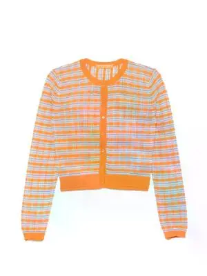 Ermanno Scervino Check-pattern Cropped Cardigan