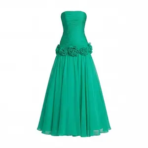 Mac Duggal Strapless Ruched Ball Gown With 3d Florals
