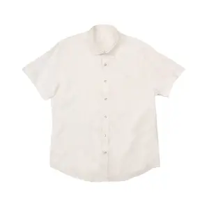 EIGHT X Essential Linen Button Short Sleeve Button Down Shirt