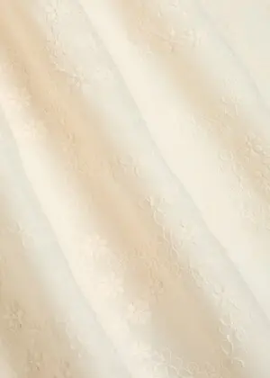 SOLAQUA Delilah Embroidered Cotton Mini Dress