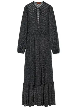 Missoni Fine-knit Maxi Beach Dress - Brown
