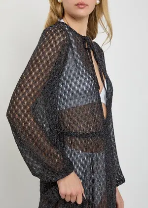 Missoni Fine-knit Maxi Beach Dress - Brown