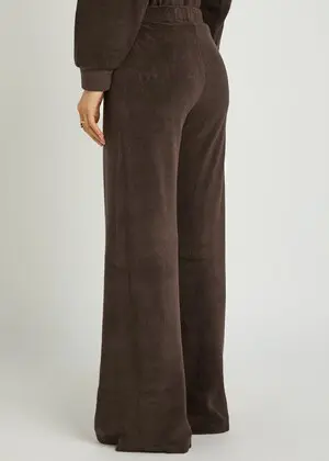 Suzie Kondi Zephyra Wide-leg Terry Trousers - Brown