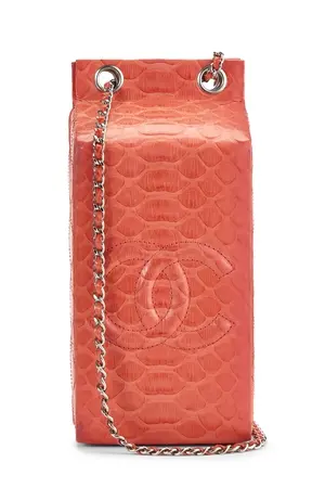 Chanel Python Milk Carton Bag - Orange