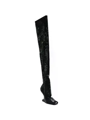Rick Owens Sequin Embellished Boots