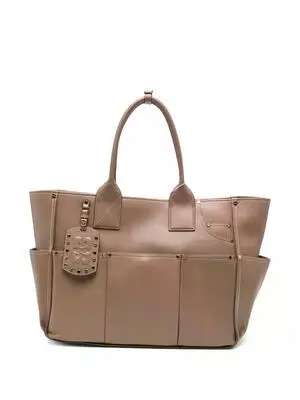 Ganni Silver Tone Totes