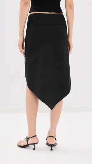 Off-White Stitch Detail Mini Skirt