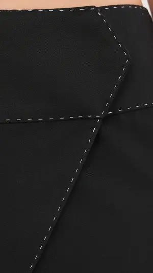 Off-White Stitch Detail Mini Skirt
