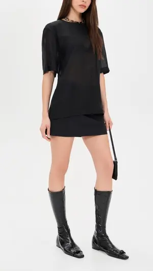COURREGES Flat Buckle Vinyl Boots