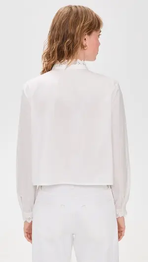 FRAME The Keepsake Pintuck Blouse