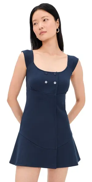 PEACHY DEN Joni Button Dress