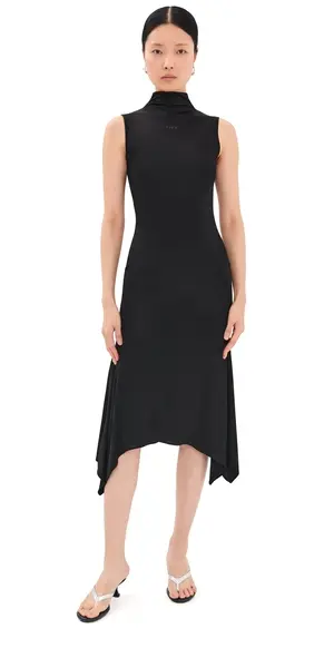 Off-White Fluid Jersey Midi Dress