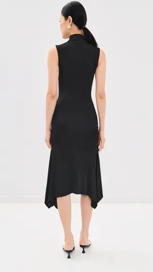 Off-White Fluid Jersey Midi Dress