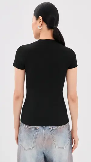 Off-White Swarovski Double Eagle Slim Tee
