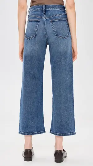 Madewell The Wide-leg Crop Super Stretch Denim Jean - Oneida Wash