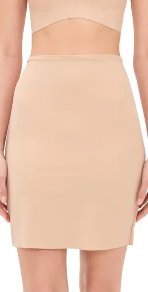 Commando Half Slip With Control Shorts - Beige